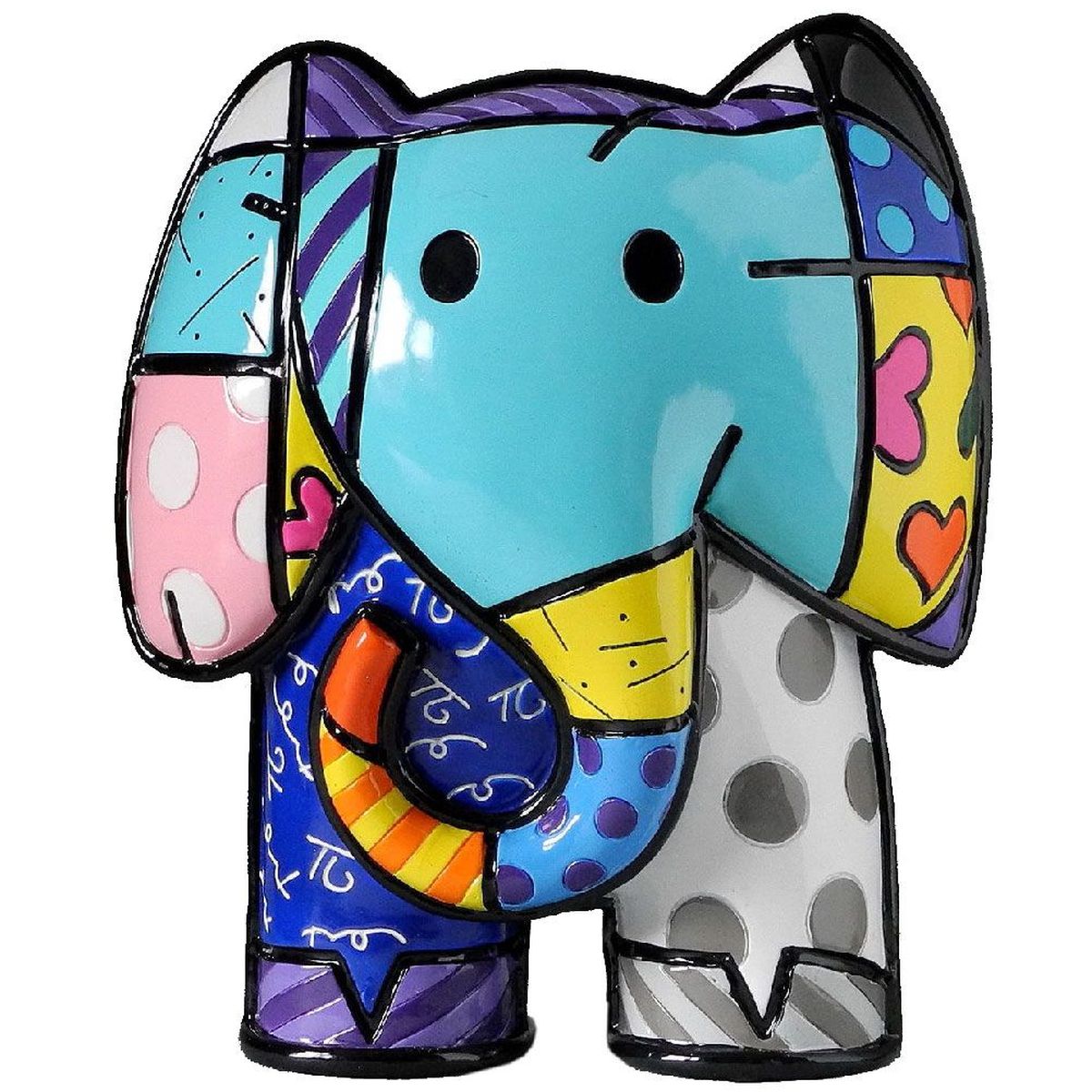 Statuette Britto Éléphant India 20 cm - Edition Limitée