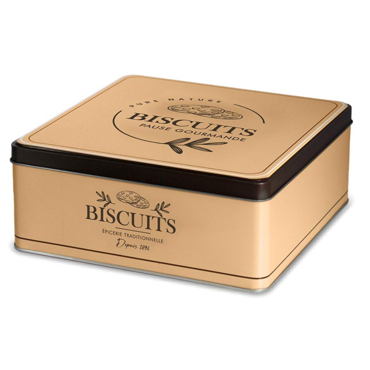 Boite à Biscuits en métal Épicerie Traditionnelle