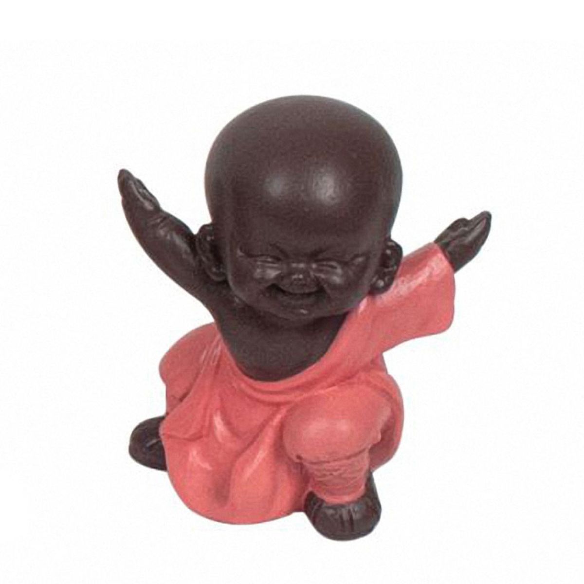 Figurine Petit Moine Shaolin - Rose