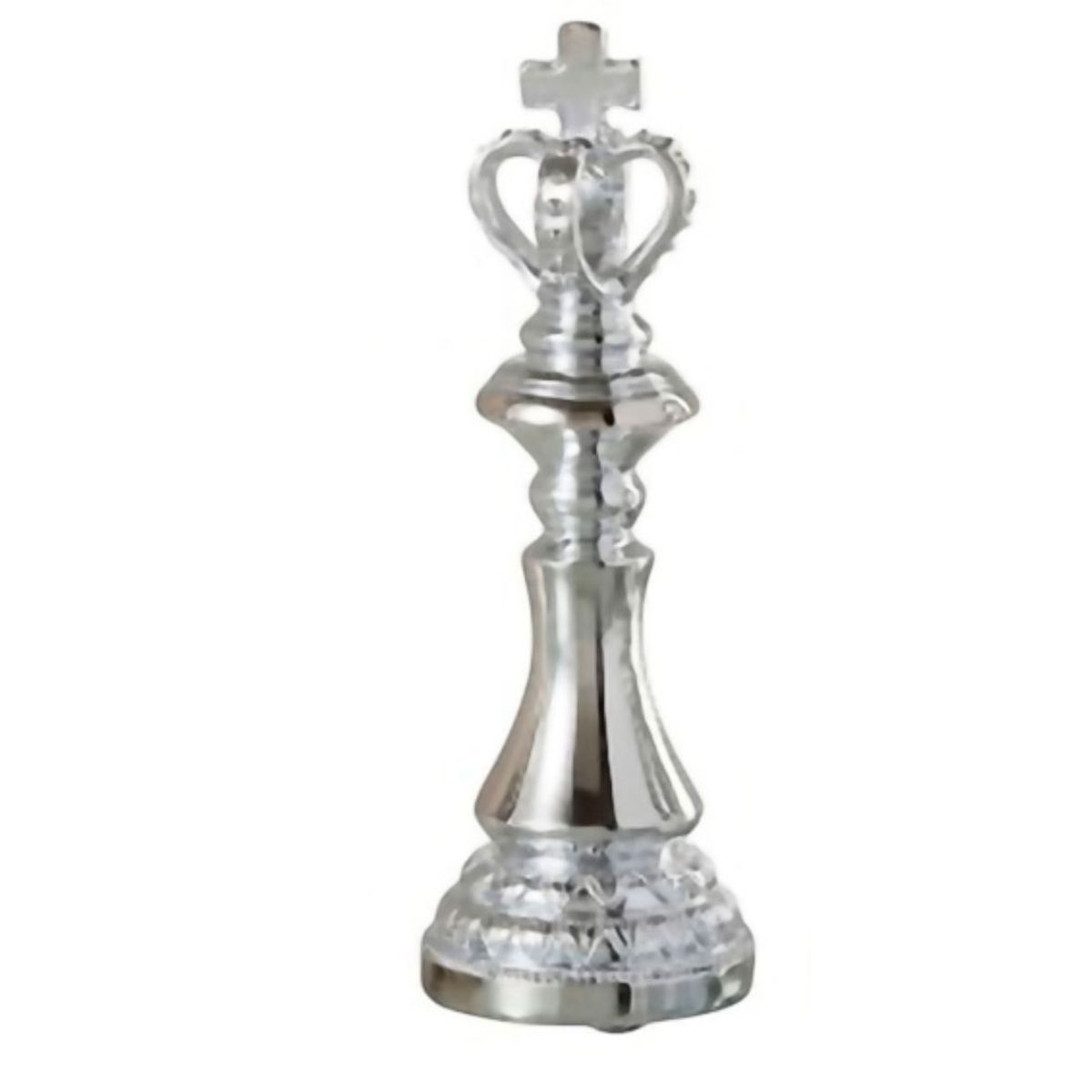 Pièce d'échec décorative Roi Argent