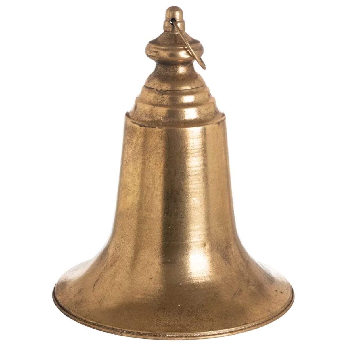 Cloche décorative en métal doré 34 cm