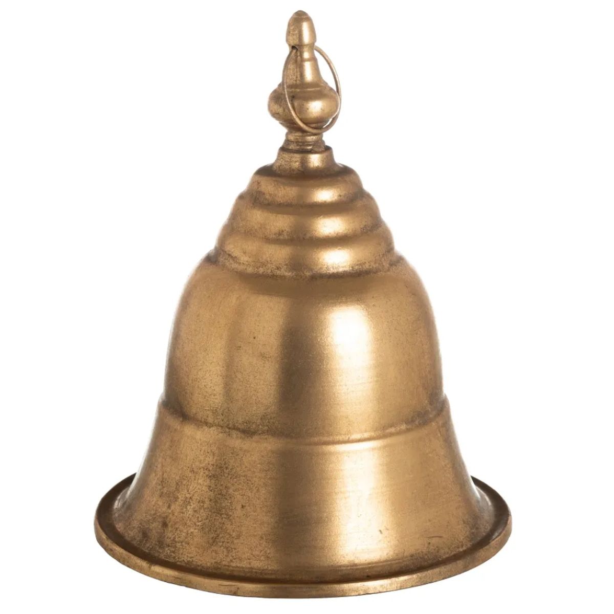 Cloche décorative en métal doré 41 cm