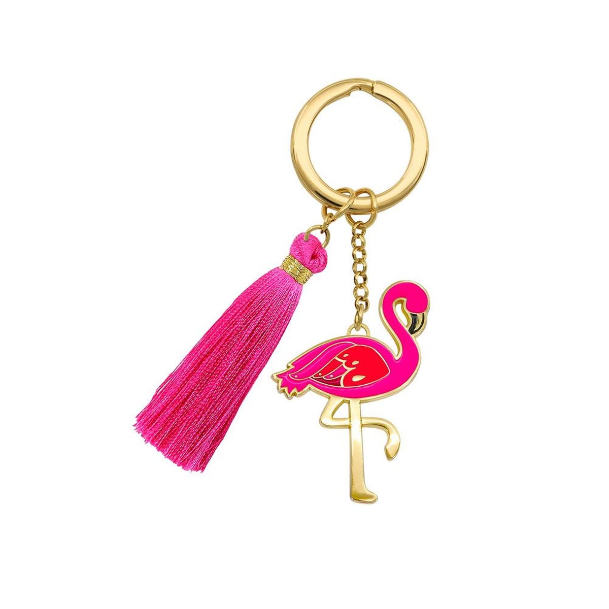 Porte clés Beyond Charms - Le Flamant Rose
